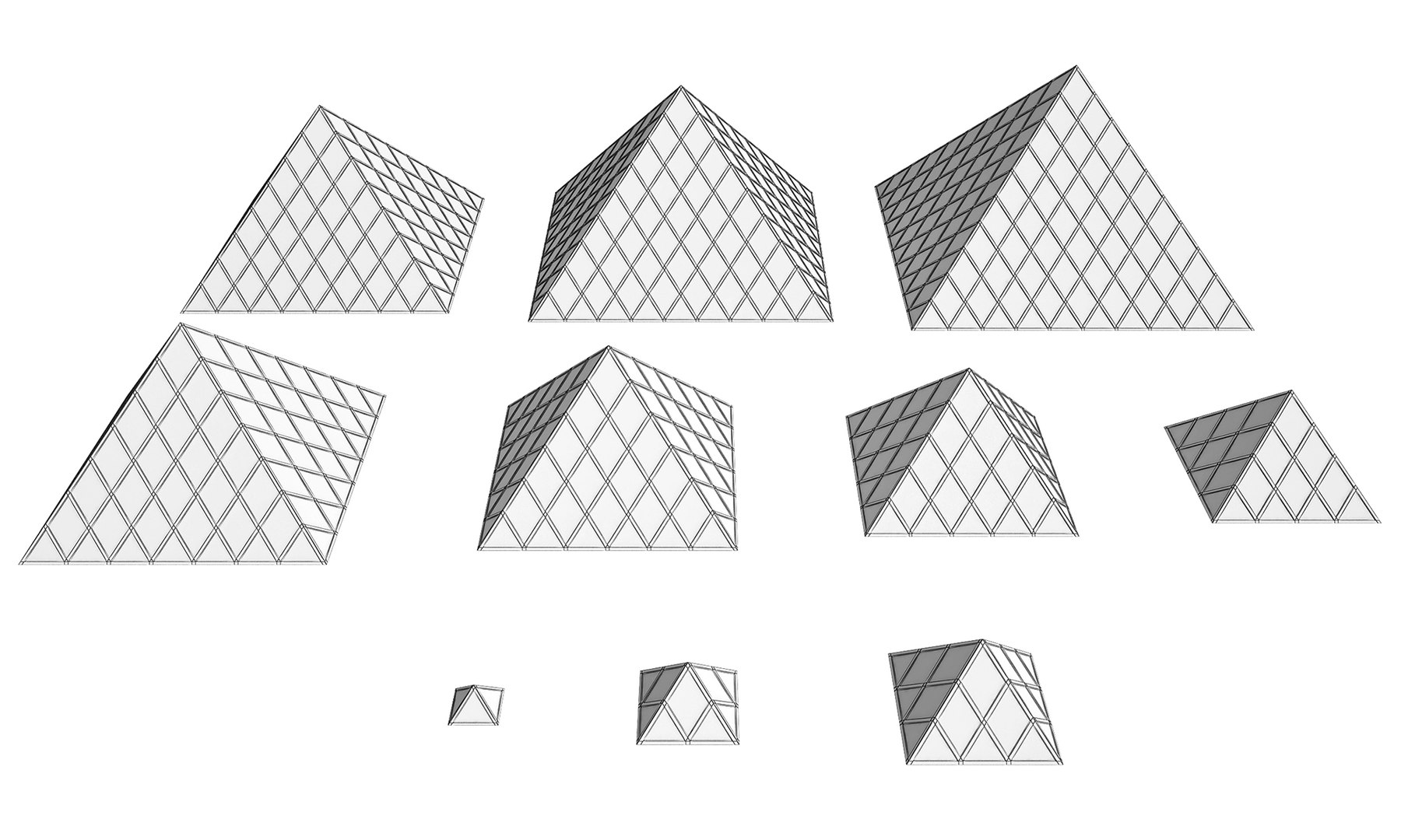 3D Model Pyramid Structure - TurboSquid 1603965