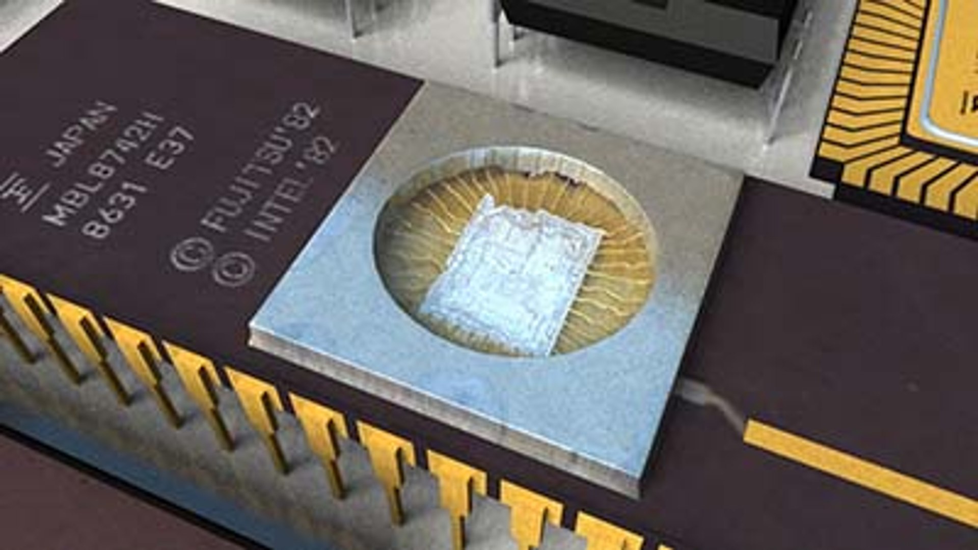 3d Model Computer Chips Cpus Ram