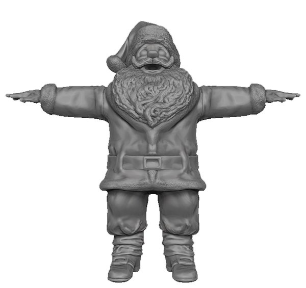 free santa claus 3d model