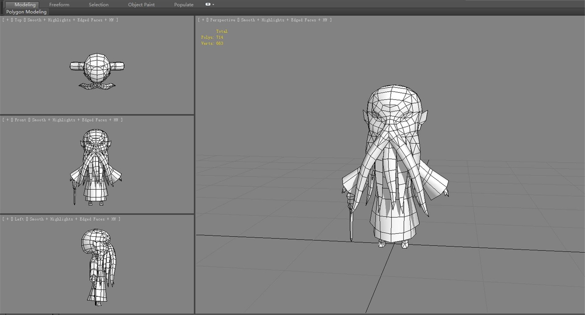 Cartoon Octopus Master - Squid Monster 3D - TurboSquid 2267855