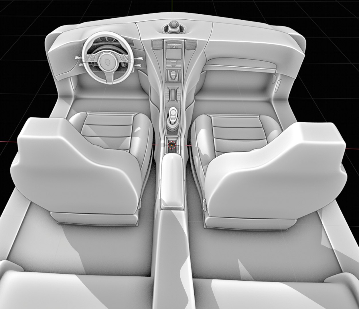 3D Model Car Interior Sports - TurboSquid 1499981