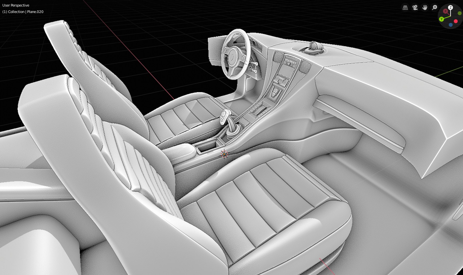 3D Model Car Interior Sports - TurboSquid 1499981