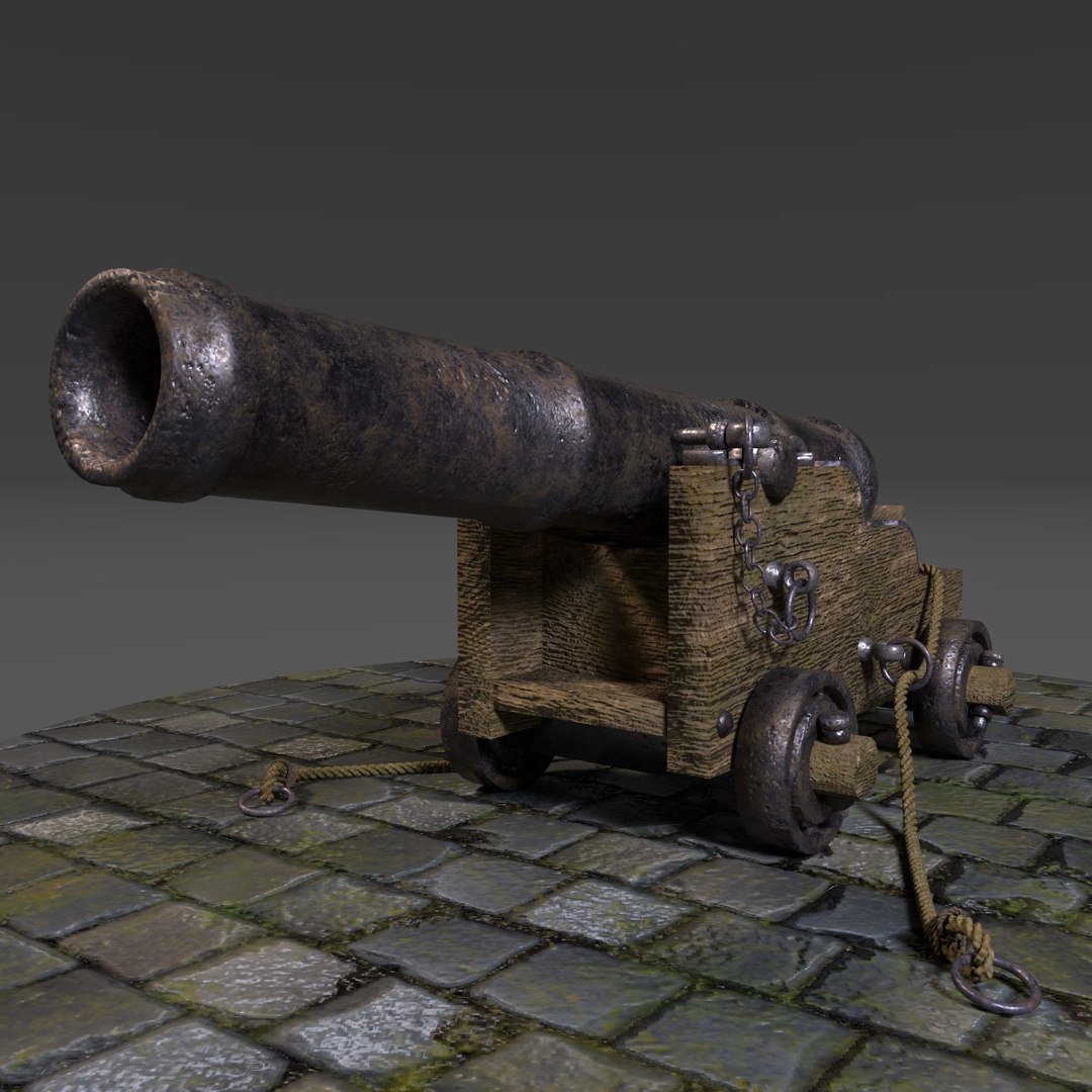 3D model naval ship cannon - TurboSquid 1356255