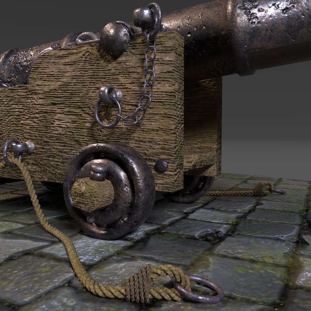 3D model naval ship cannon - TurboSquid 1356255