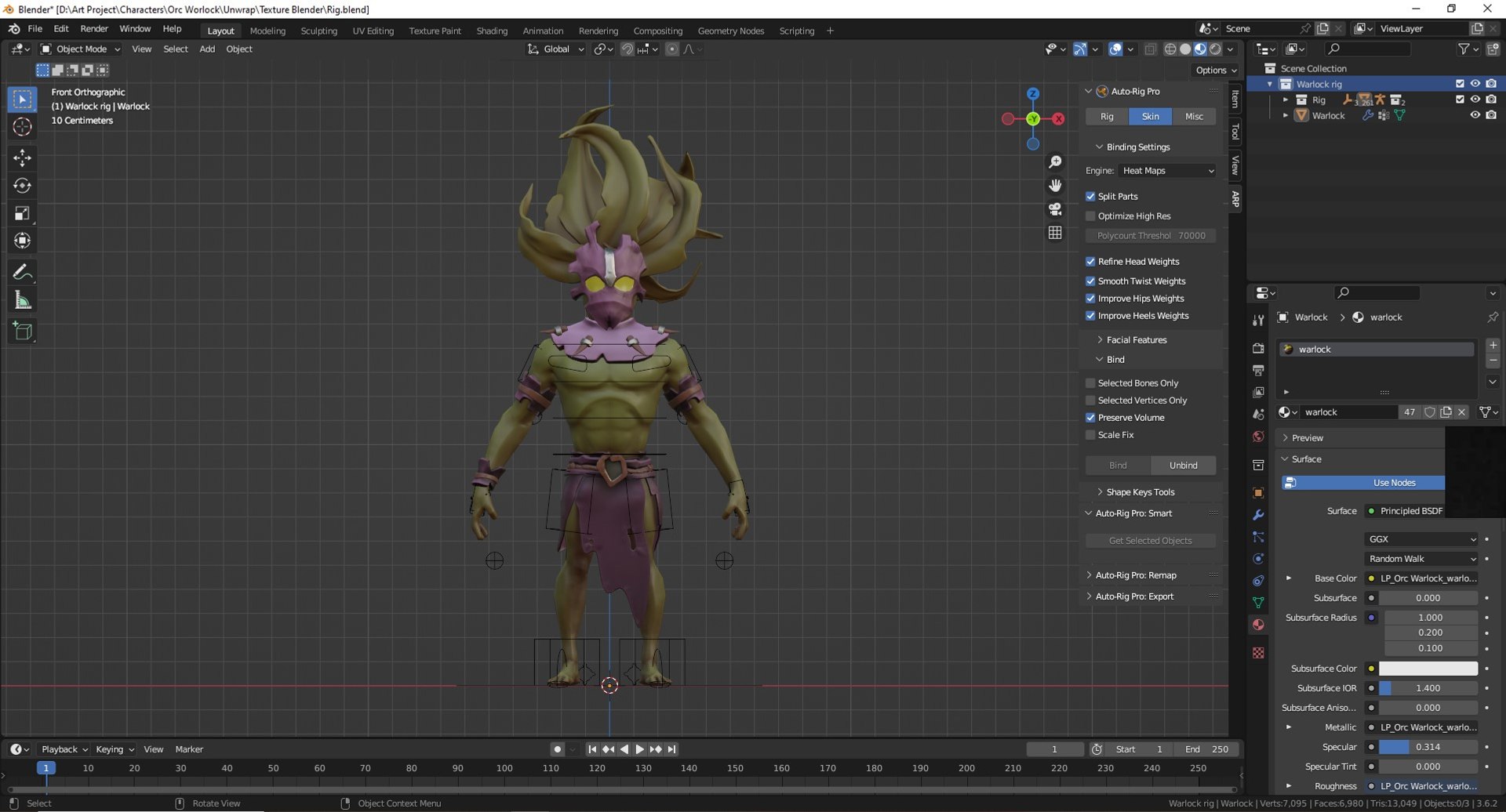 3D Rig Warlock Game Ready Model - TurboSquid 2171631