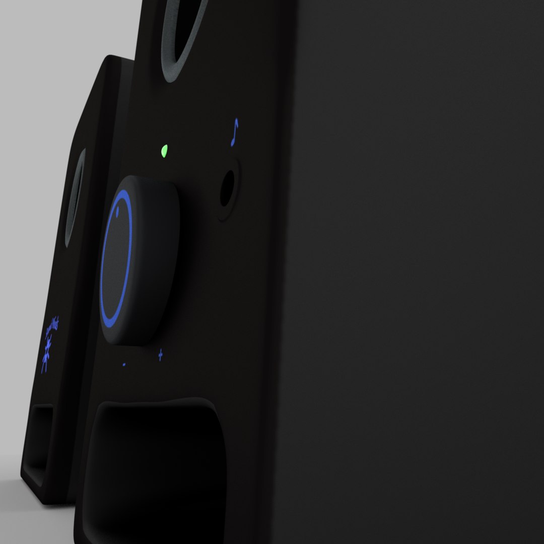 3d Computer Speakers Model