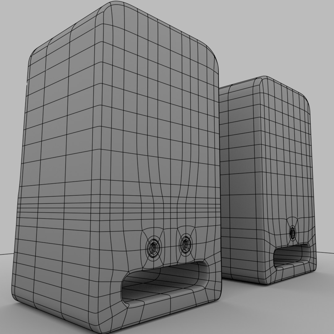 3d Computer Speakers Model