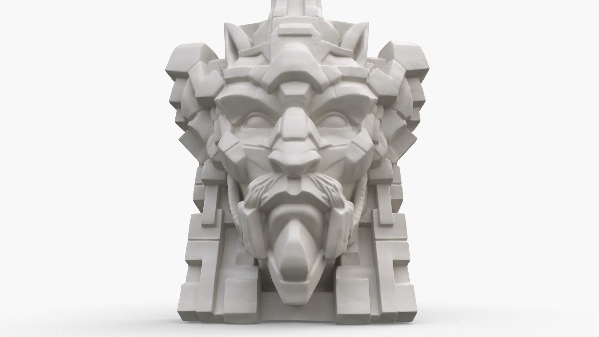 3D Collection 5 Stone Sentinel Busts - TurboSquid 2201813