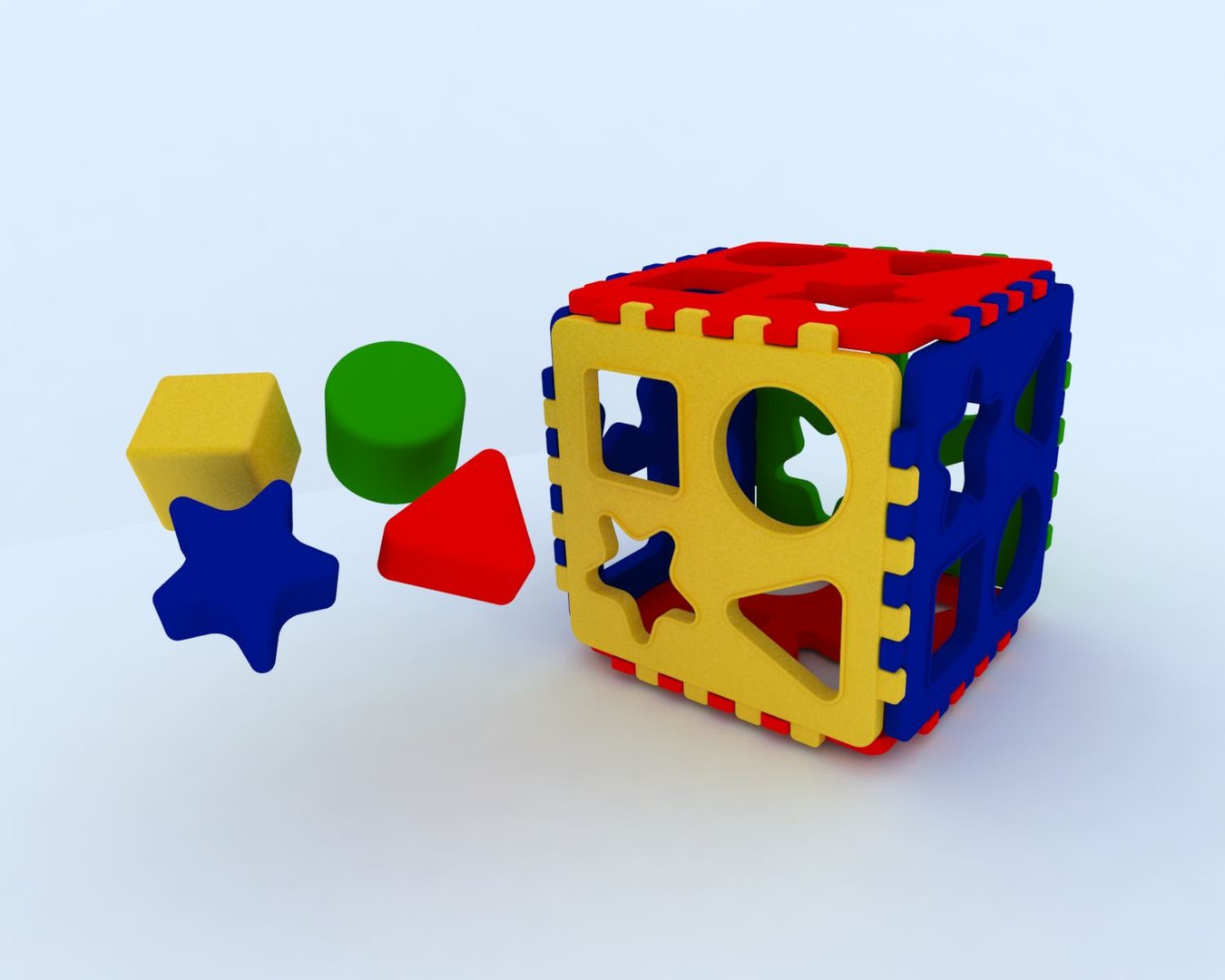 Toy Shape Sorter Box 3d Model