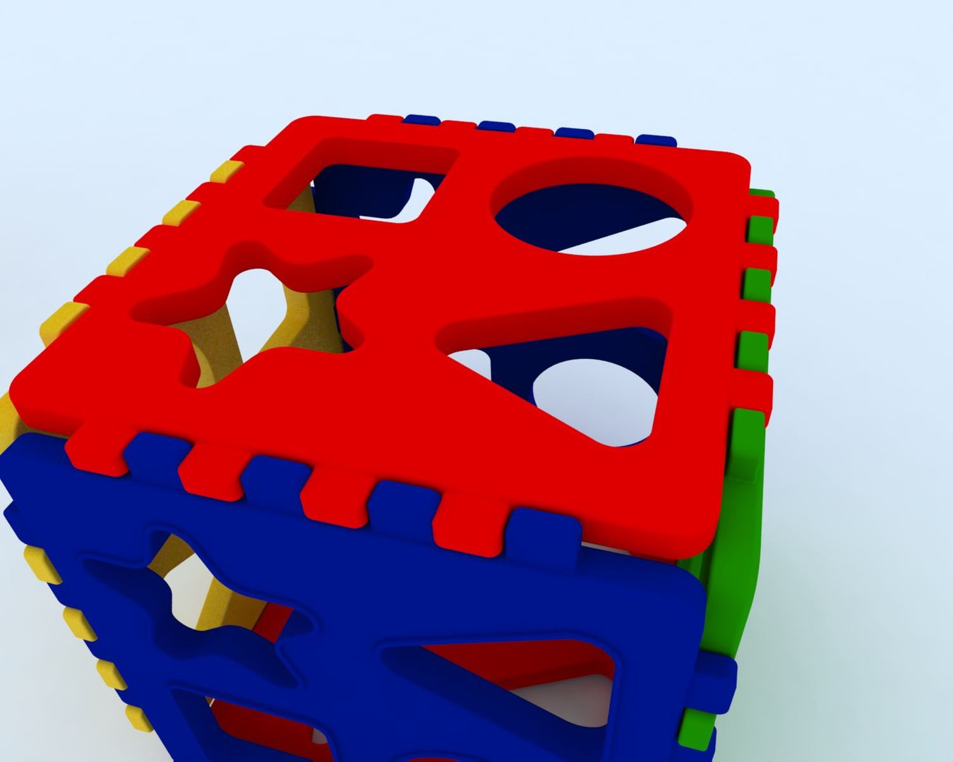 Toy Shape Sorter Box 3d Model