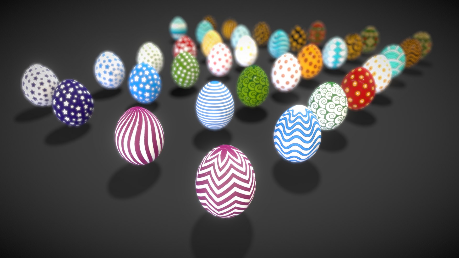 Collections Easter Eggs8 Model - TurboSquid 2134016