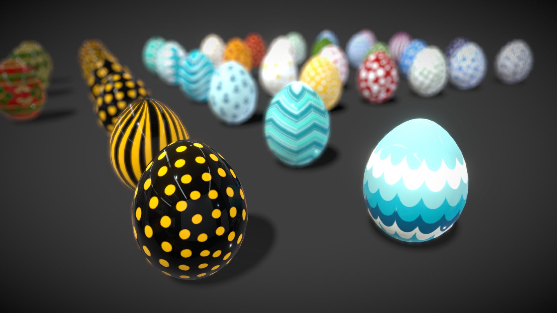 Collections Easter Eggs8 Model - TurboSquid 2134016