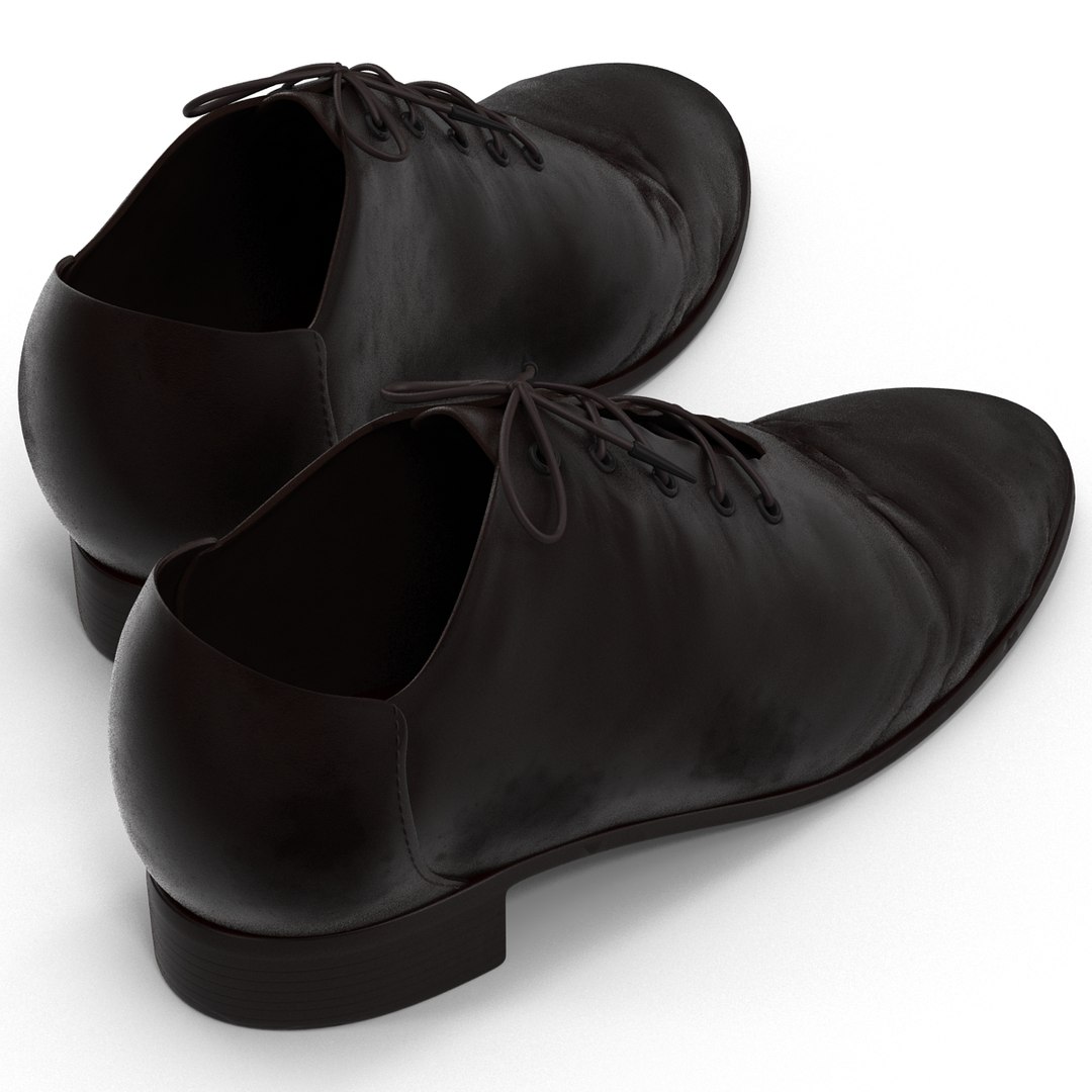 Old Man Shoes Modeled 3d Model