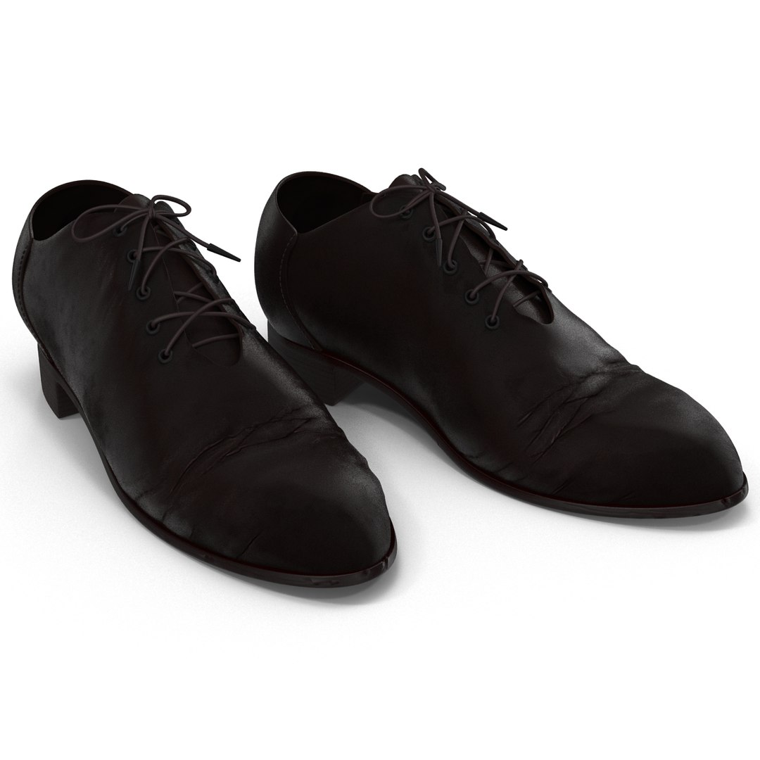 Old Man Shoes Modeled 3d Model