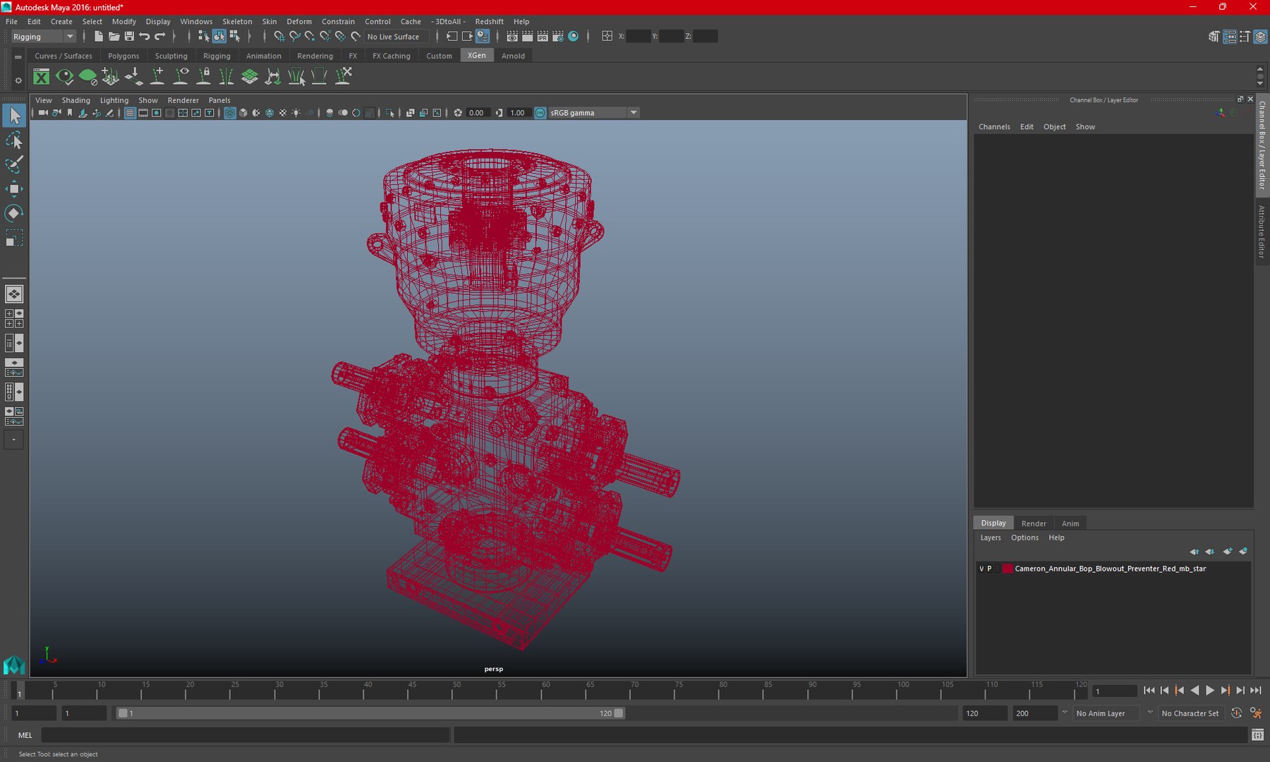 Cameron Annular Bop Blowout Preventer Red Model - TurboSquid 2235543