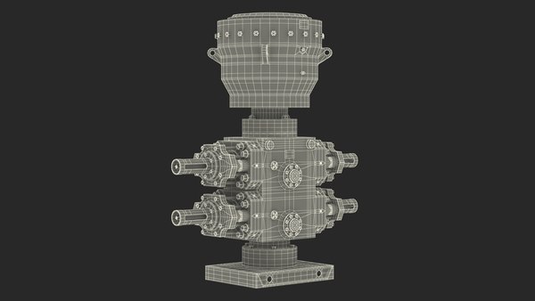 modèle 3D de Cameron Annulaire Bop Blowout Preventer Rouge - TurboSquid ...