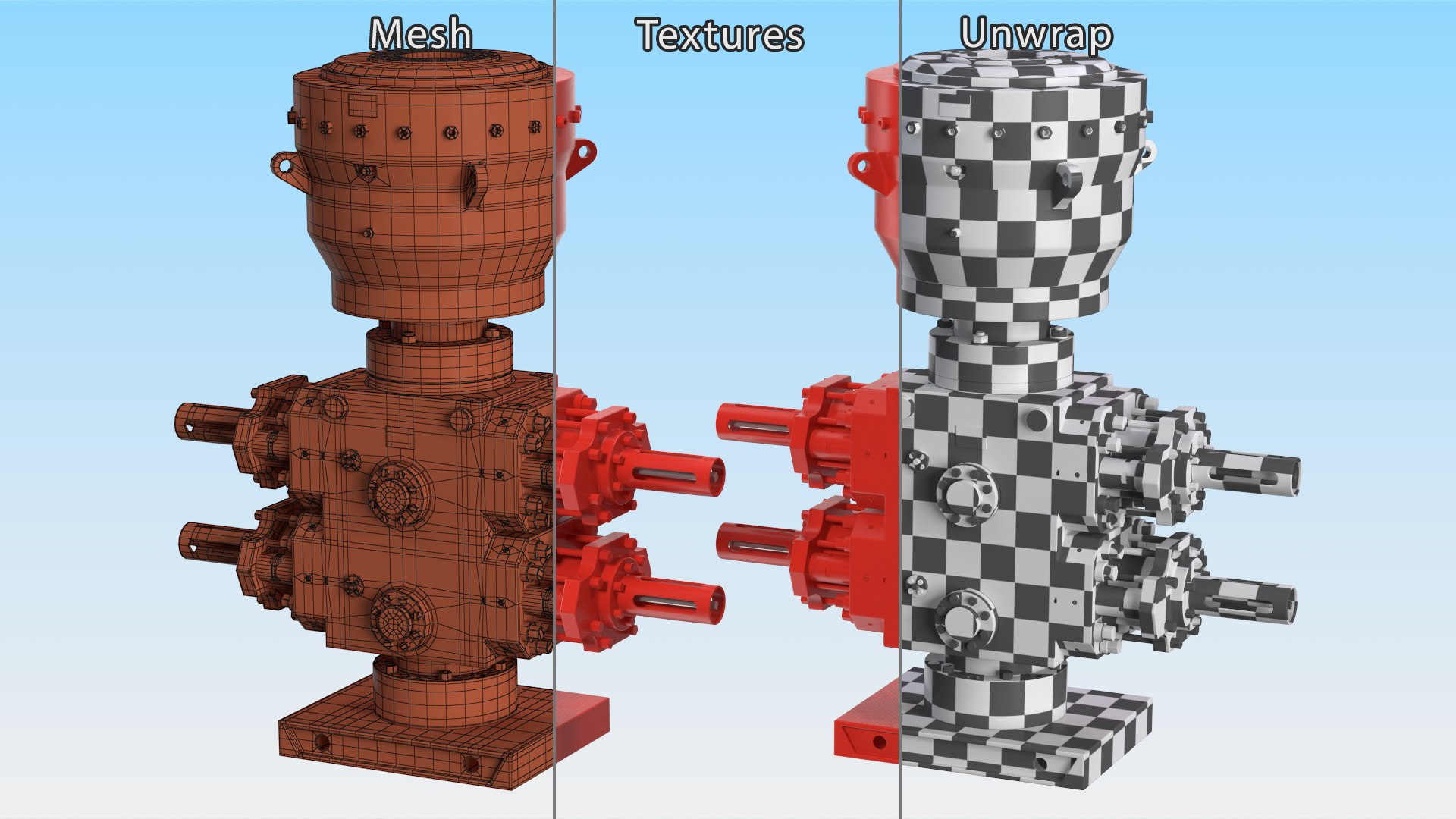 Cameron Annular Bop Blowout Preventer Red Model - TurboSquid 2235543