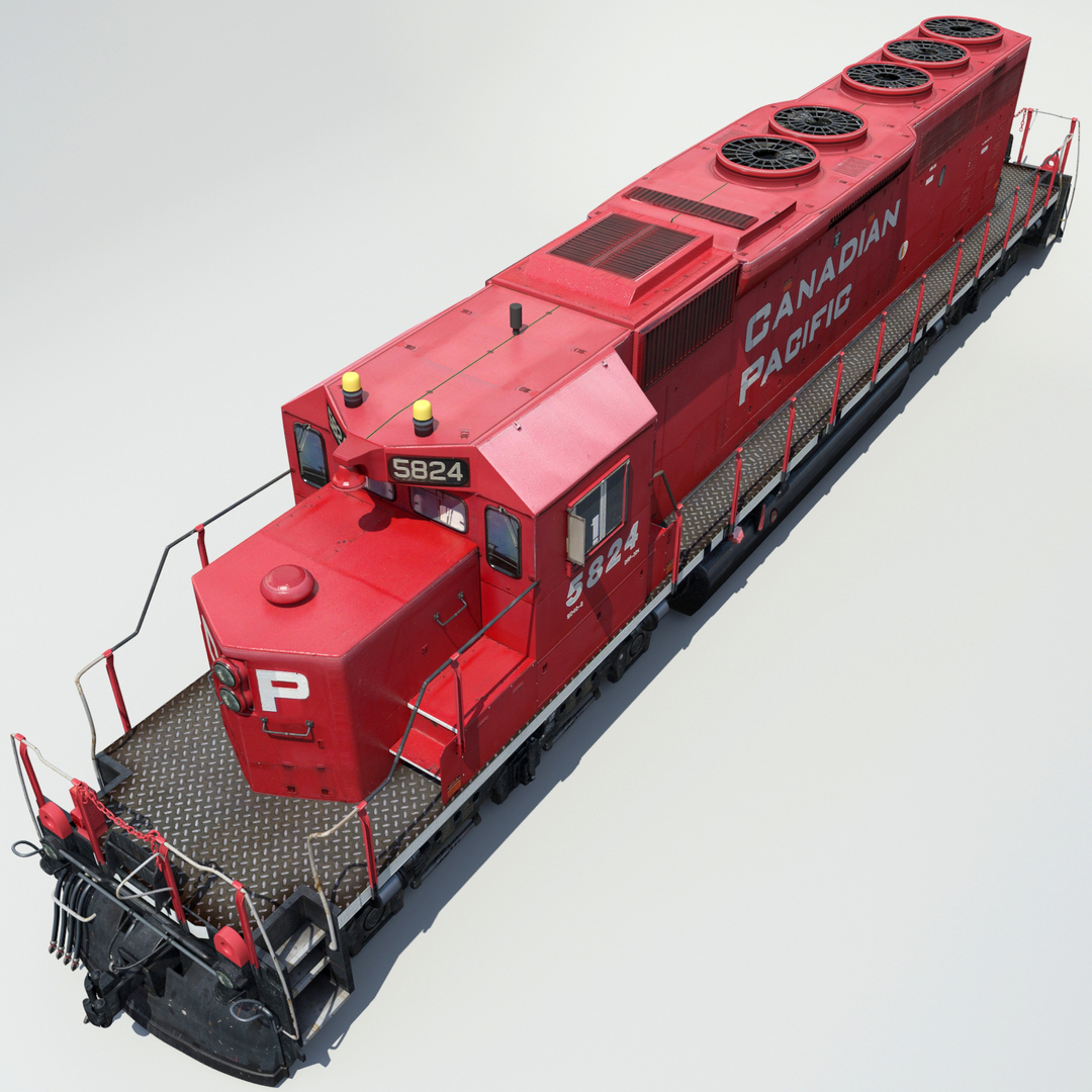 freight train cargo cars 3d model