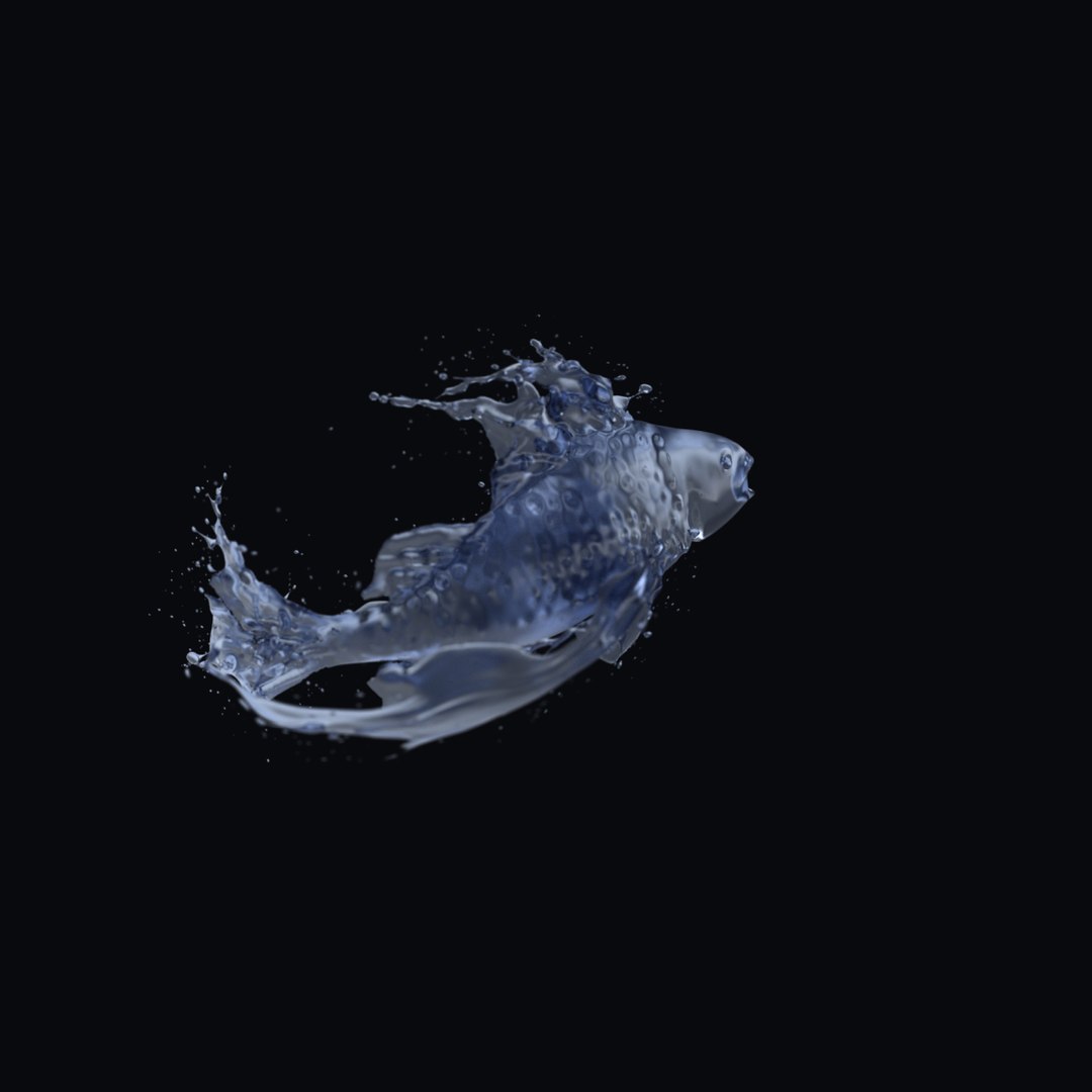 Fish Splash 3D Model - TurboSquid 1190960
