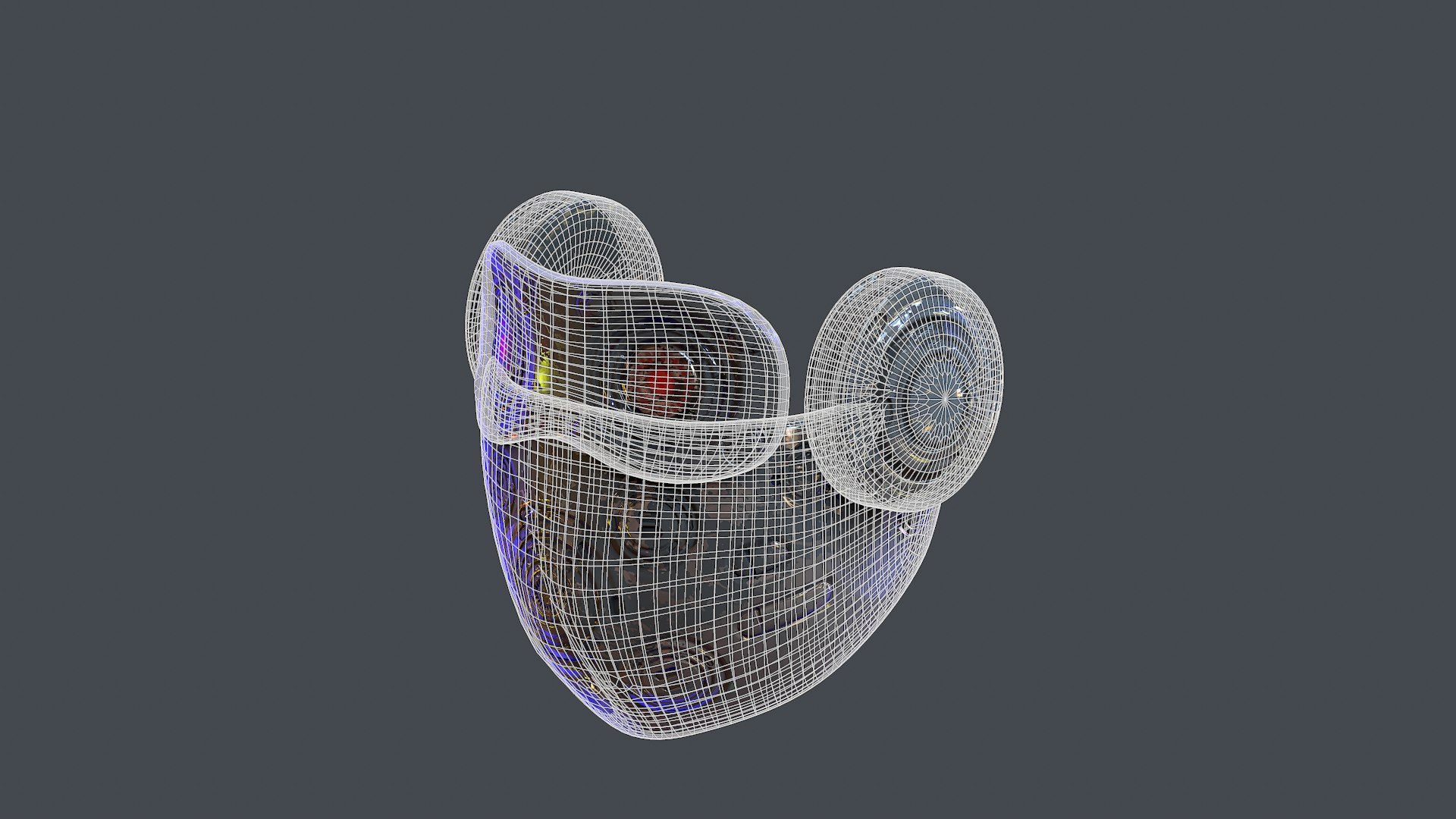 3D 3D 3D Gas Mask Respirator Scifi Futuristic Model 3D Model ...