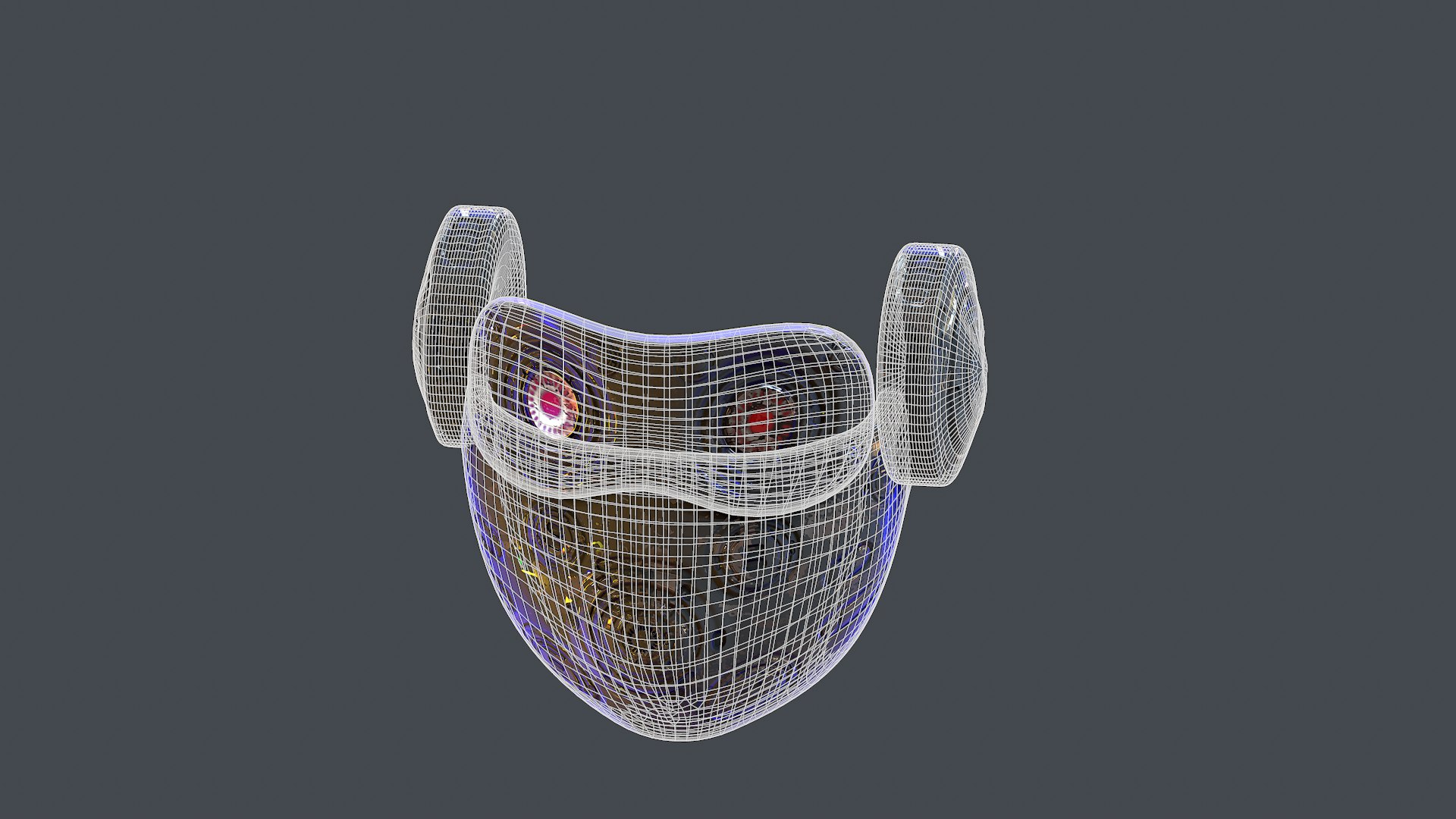 3D 3D 3D Gas Mask Respirator Scifi Futuristic Model 3D Model ...