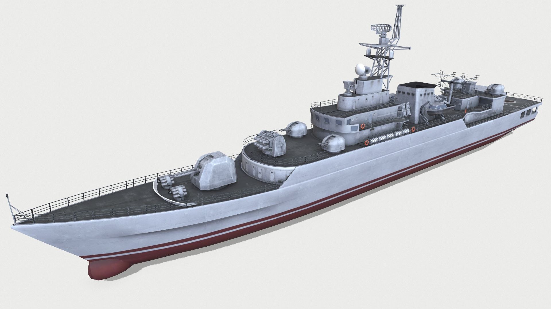 Type 053h3 Jiangwei 3D Model - TurboSquid 1535026