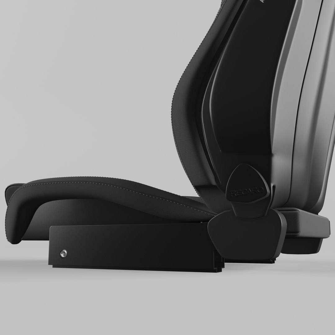 3D RECARO Cross Sportster CS Nardo Black Artista Black Seat ...