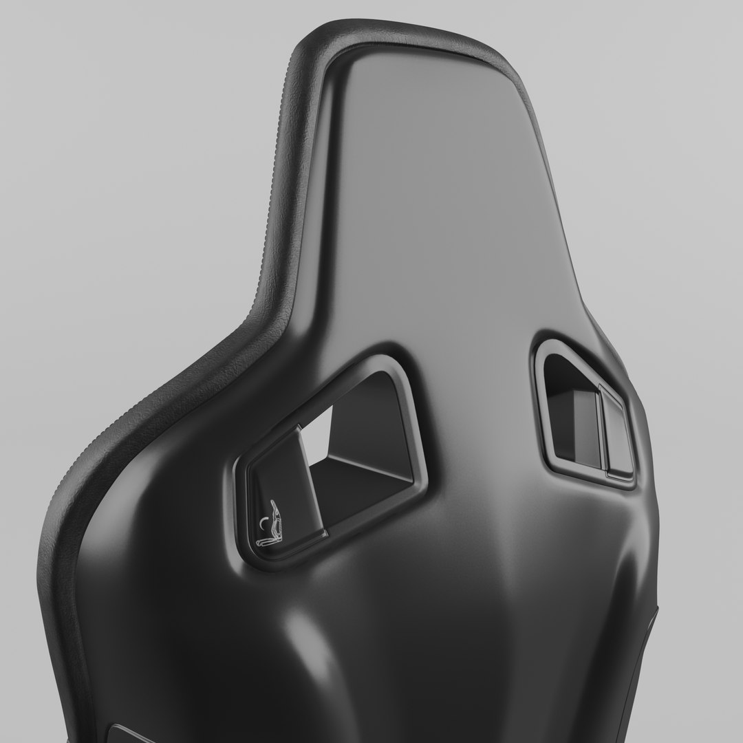 3D RECARO Cross Sportster CS Nardo Black Artista Black Seat ...