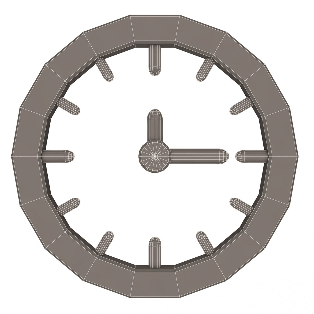 3D Clock Icon 02 Model - TurboSquid 1849042