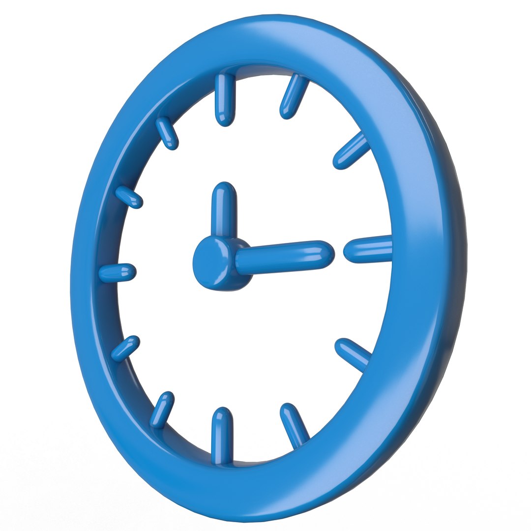 3D Clock Icon 02 model - TurboSquid 1849042