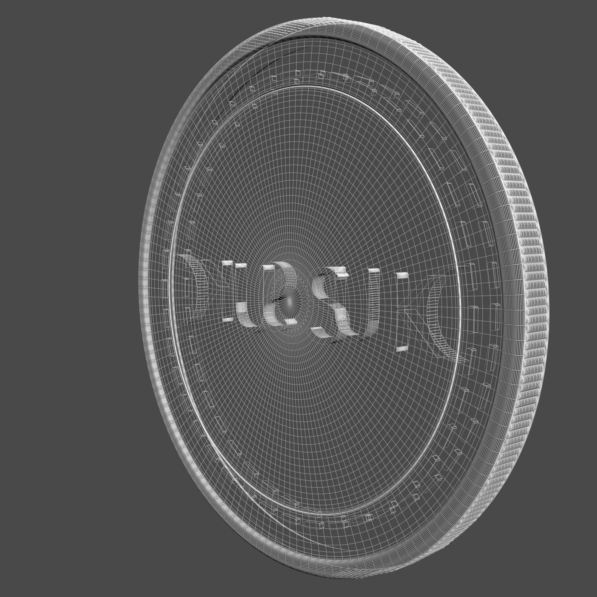 3D Dusk Network Cryptocurrency Gold Coin - TurboSquid 1849310