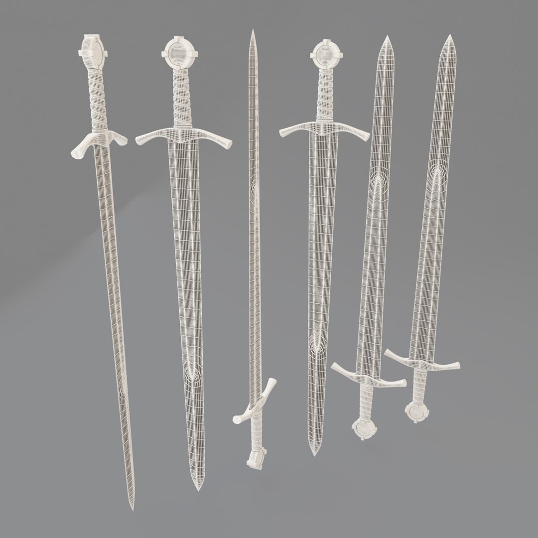 3d model sword templar