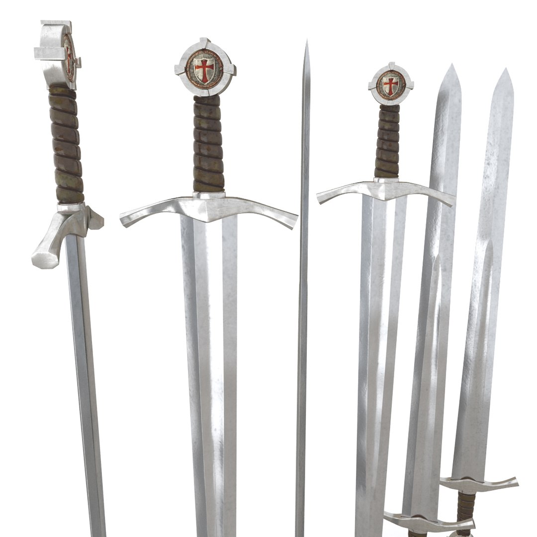 3d model sword templar