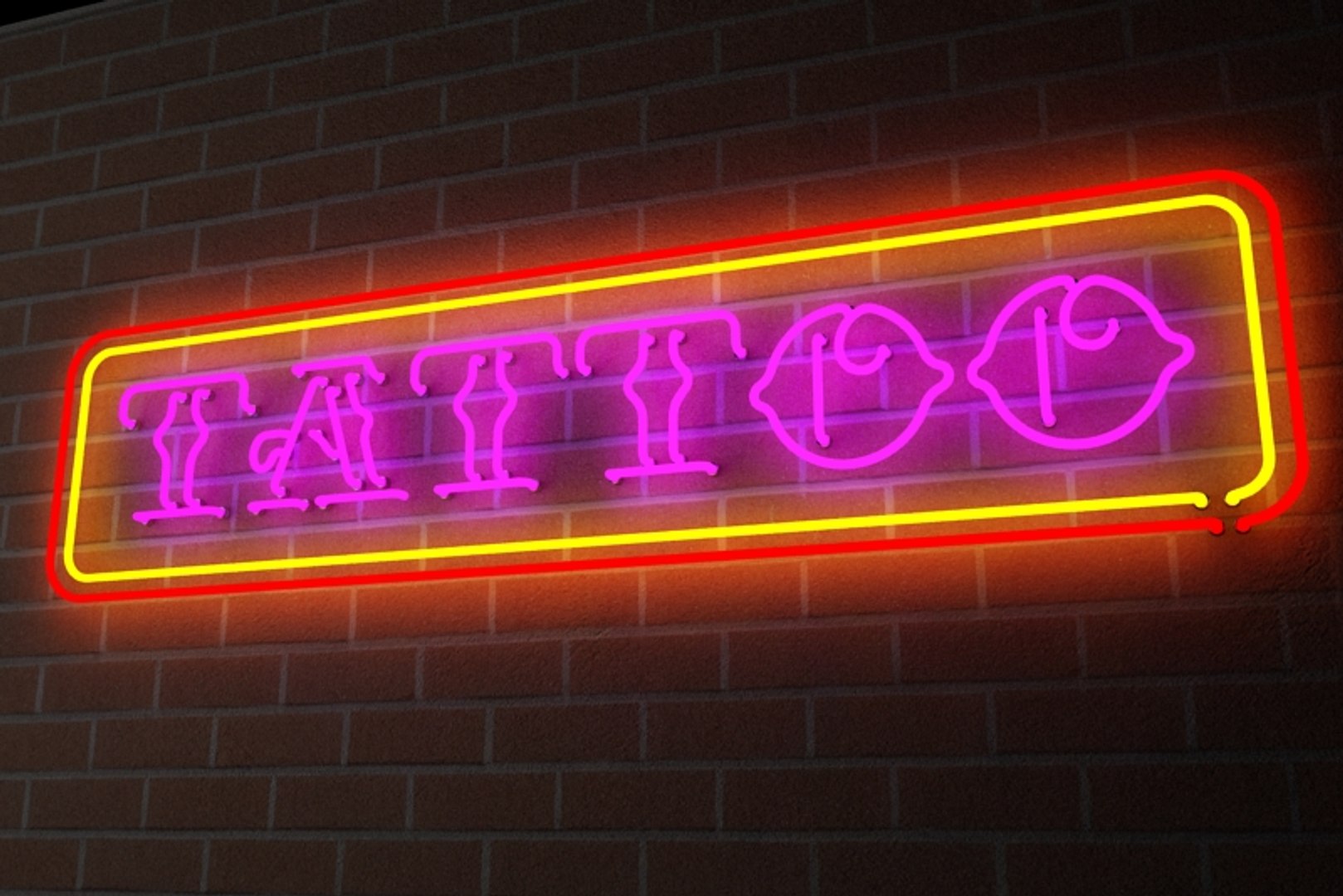 3d Neon Signs Model