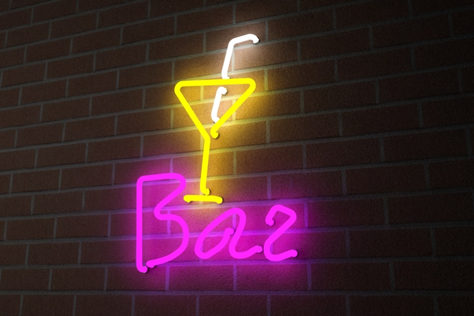 3d Neon Signs Model