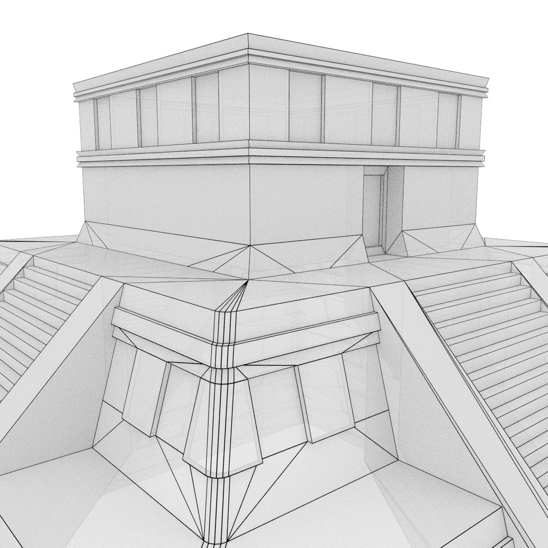 Mayan Pyramid 3d Model