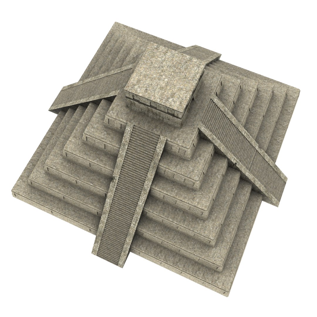 Mayan Pyramid 3d Model