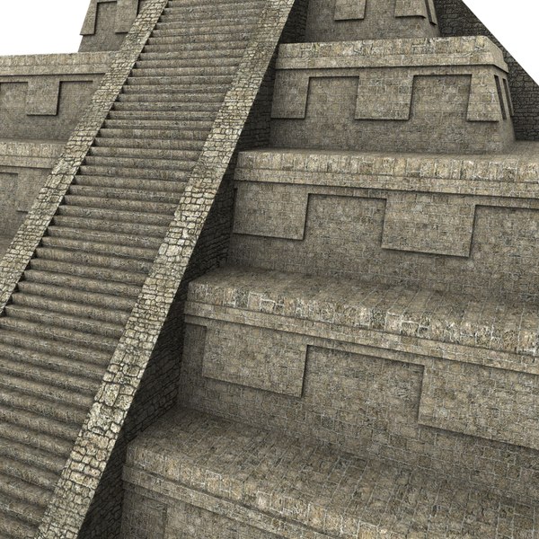 mayan pyramid 3d model