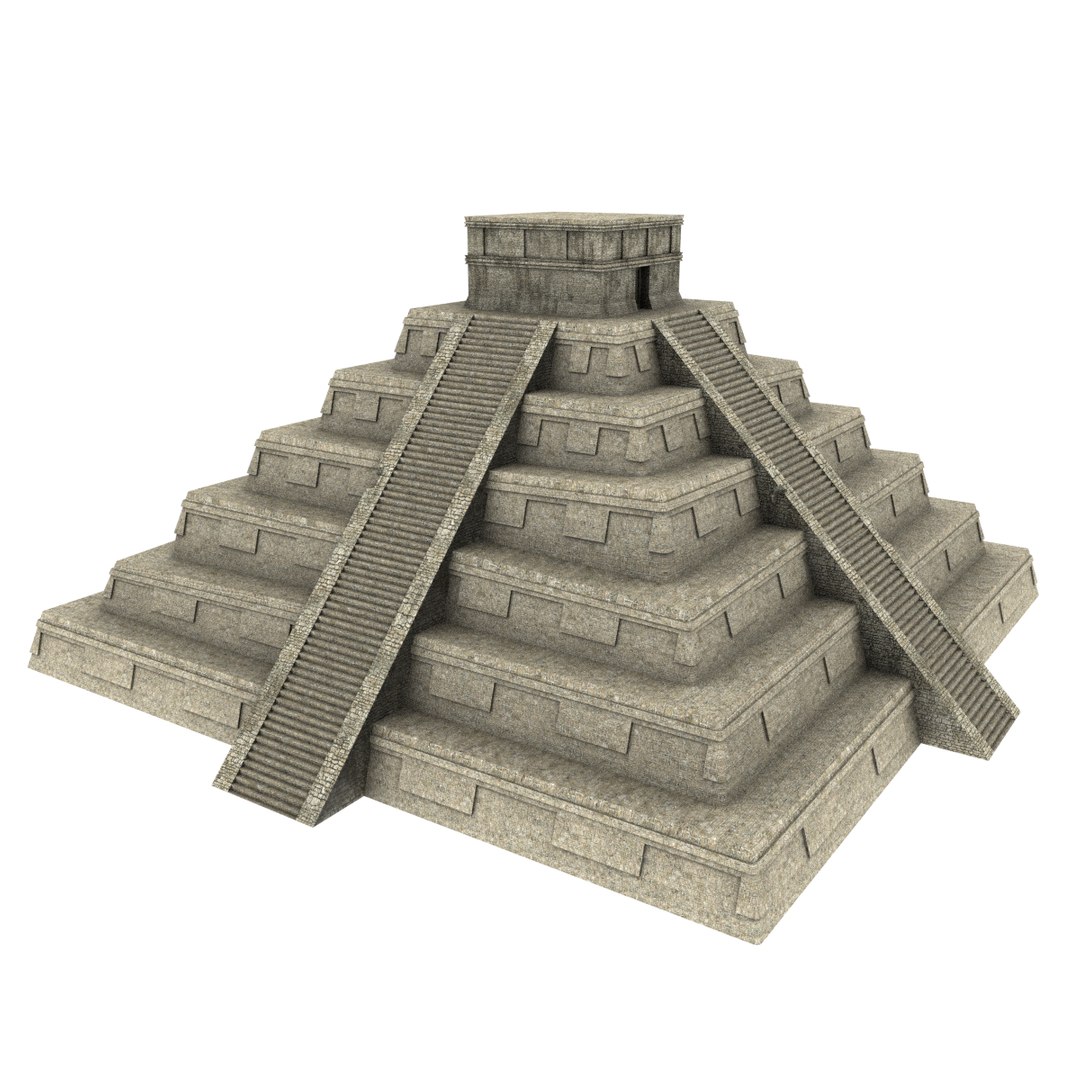 Mayan Pyramid 3d Model
