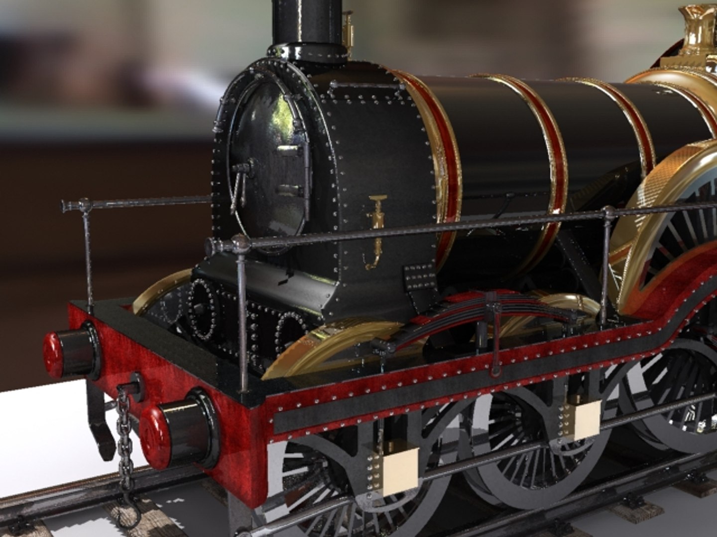 3d model of iron duke locomotive