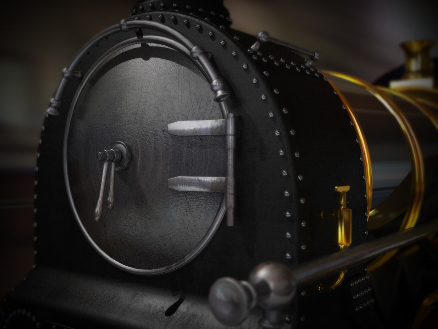 3d model of iron duke locomotive