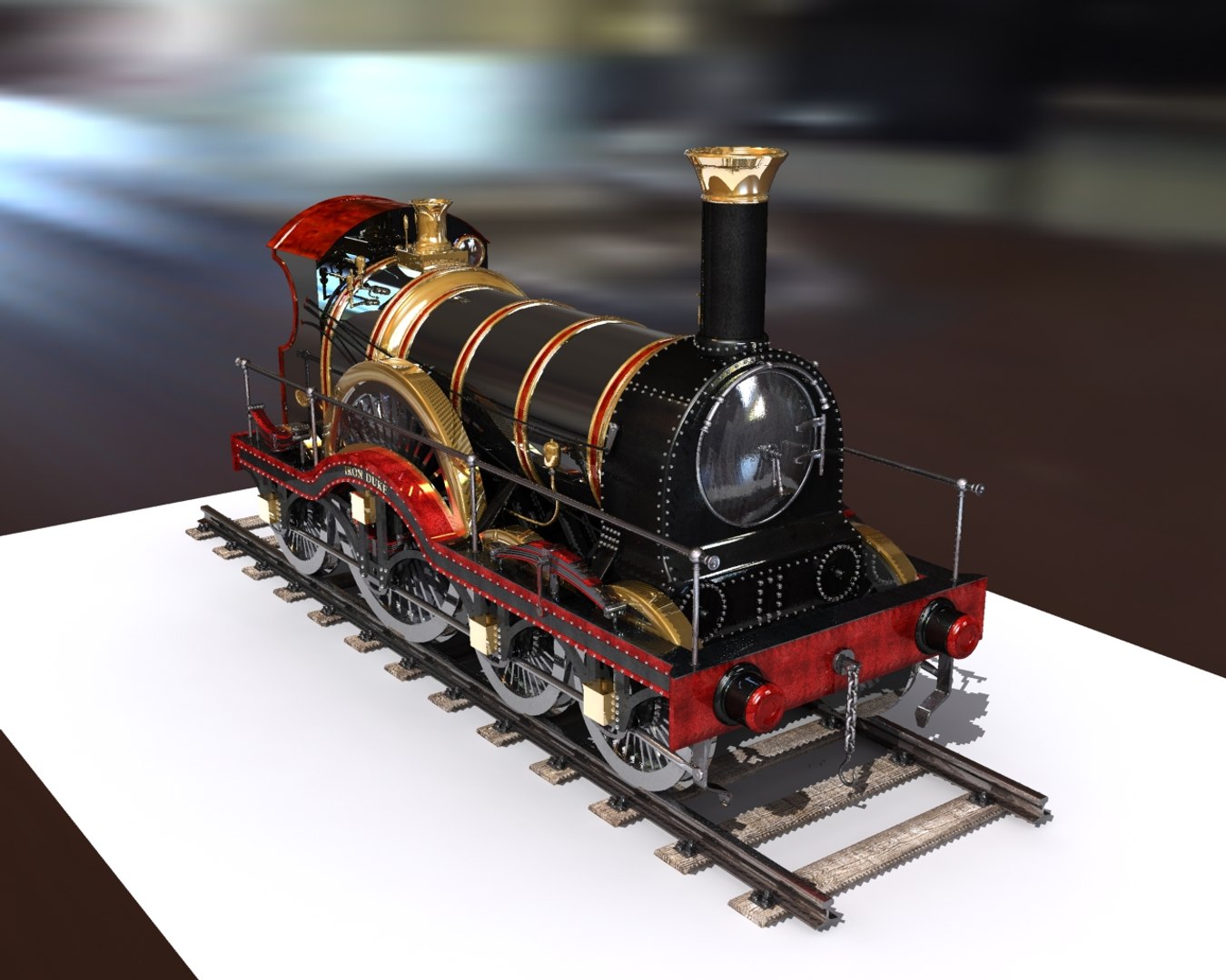 3d model of iron duke locomotive