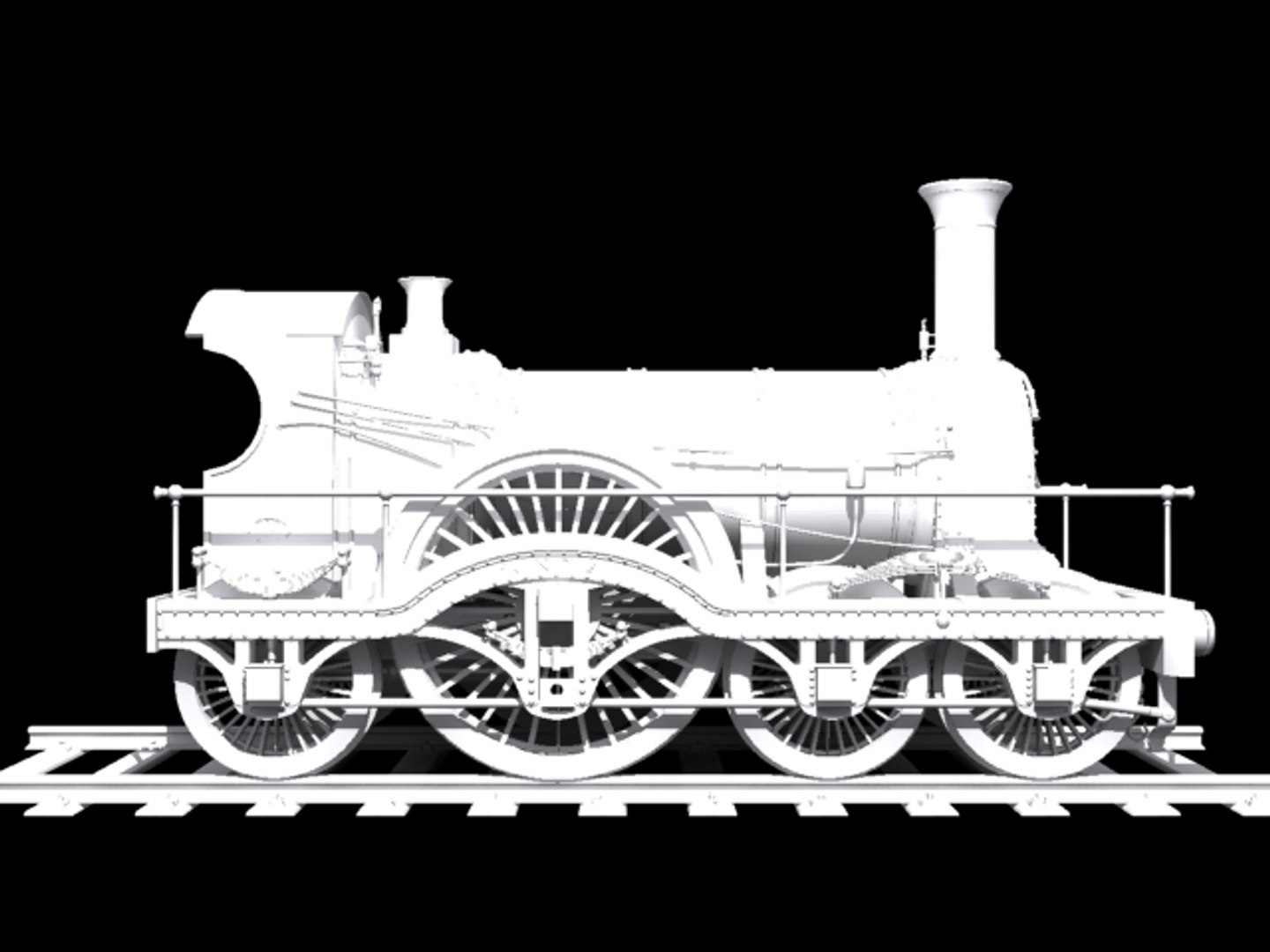 3d model of iron duke locomotive