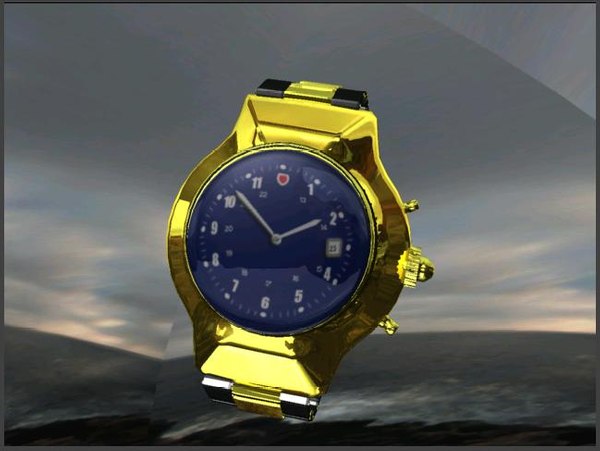 wrist watch 3d ma