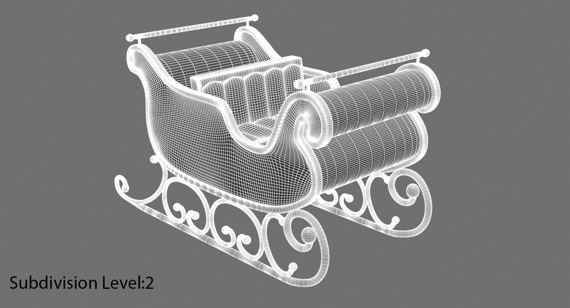 Christmas Sleigh 3D Model - TurboSquid 1229466