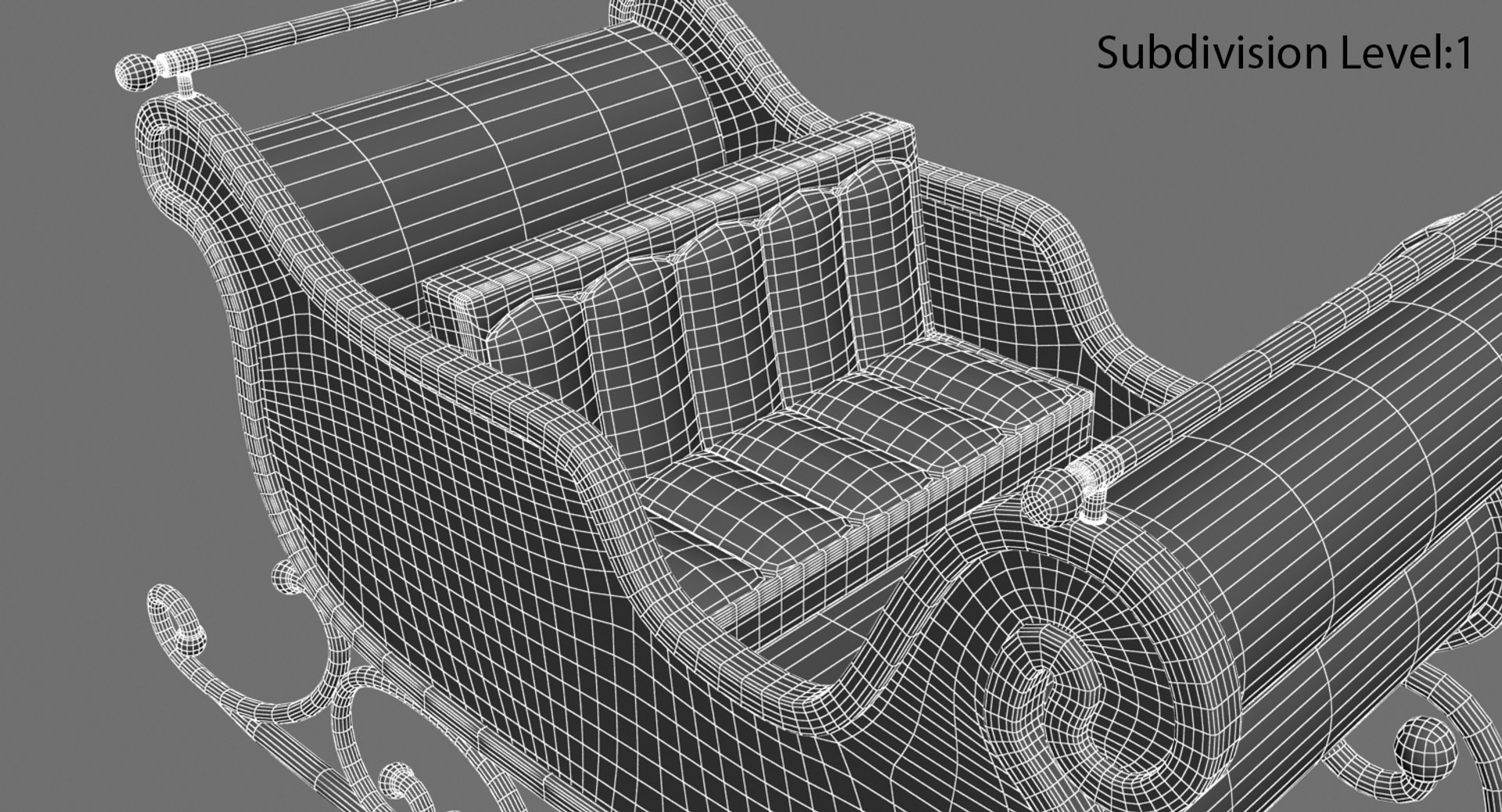 Christmas Sleigh 3D Model - TurboSquid 1229466