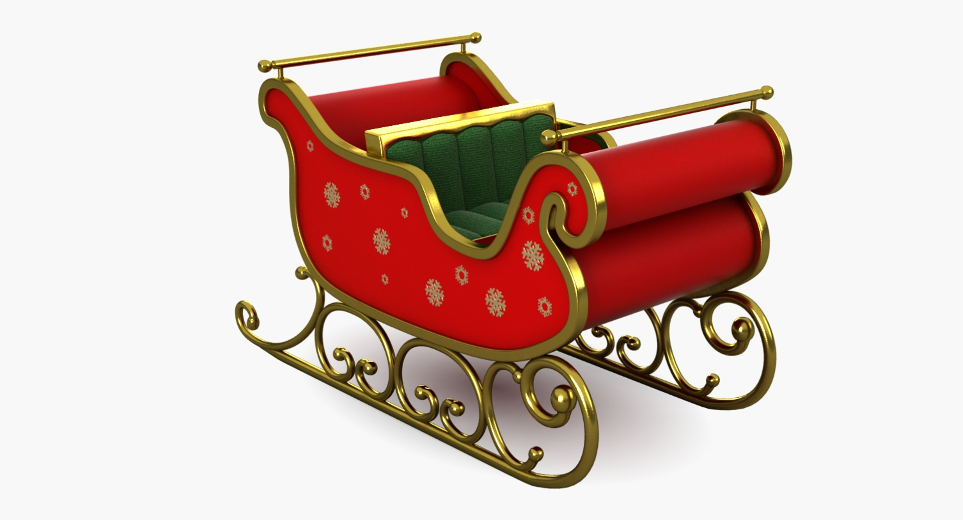 Christmas Sleigh 3D Model - TurboSquid 1229466