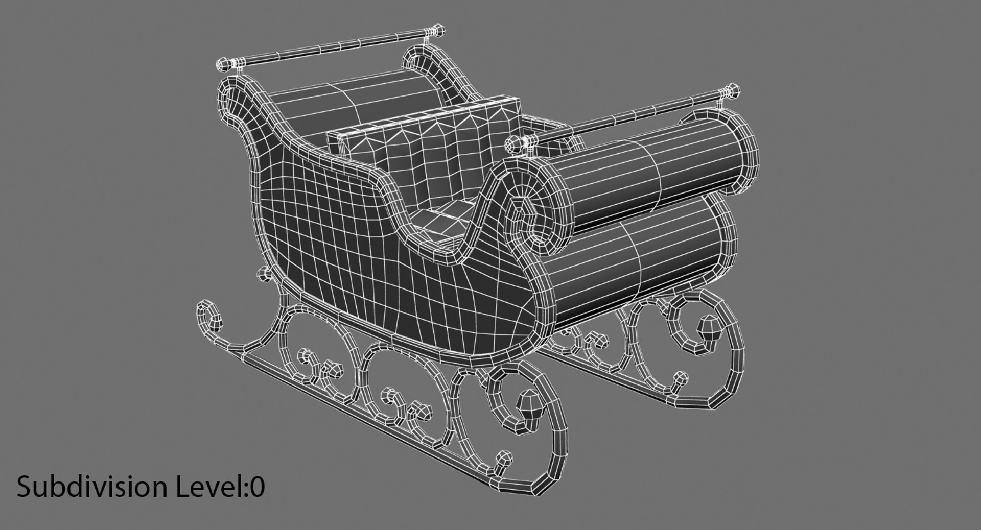 Christmas Sleigh 3D Model - TurboSquid 1229466