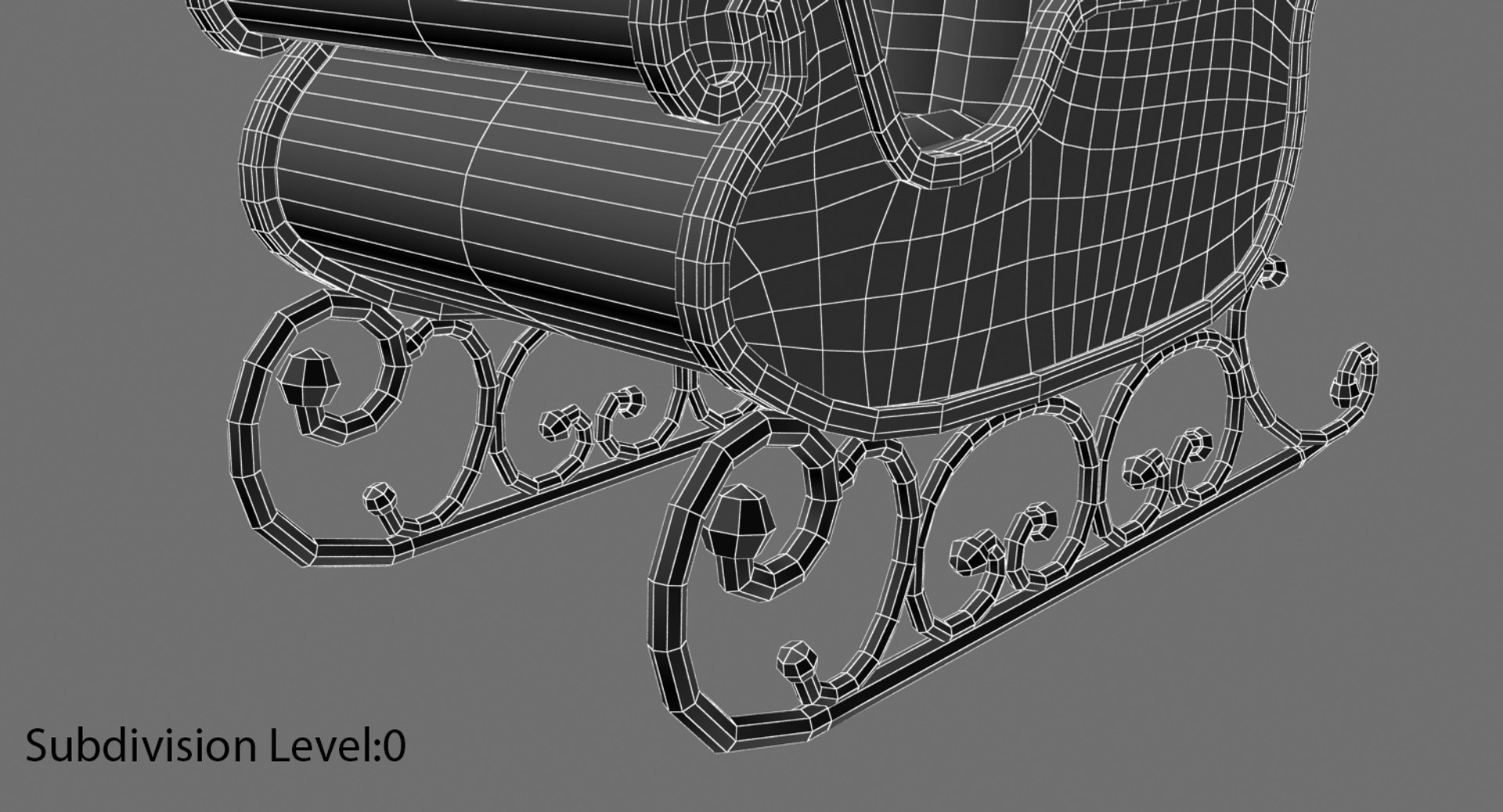 Christmas Sleigh 3D Model - TurboSquid 1229466