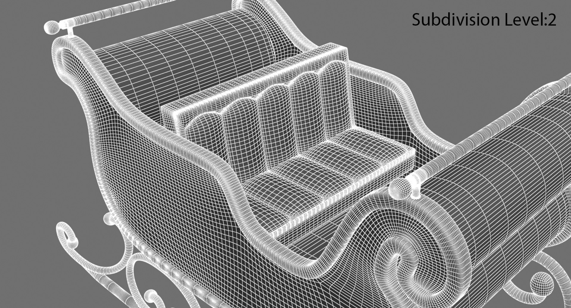 Christmas Sleigh 3D Model - TurboSquid 1229466